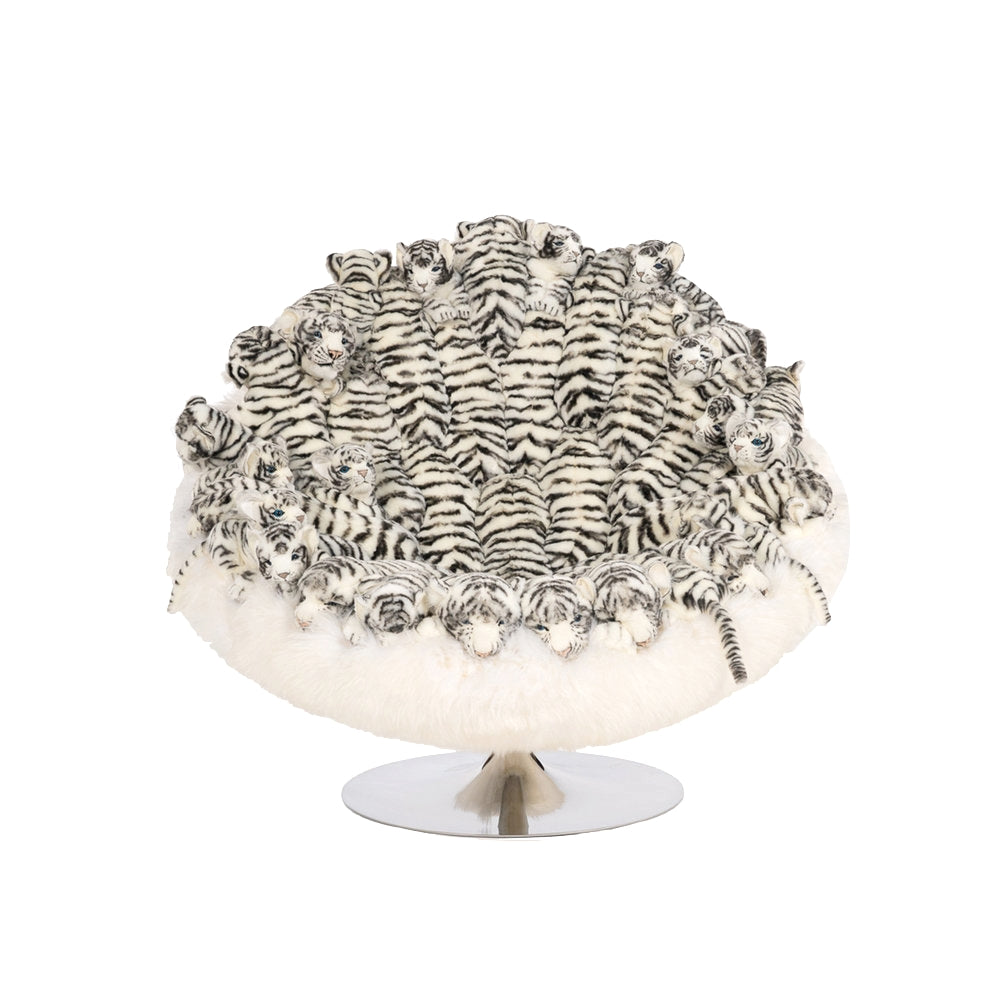 White Tiger, Lounge Swivel Chair – Collectioni